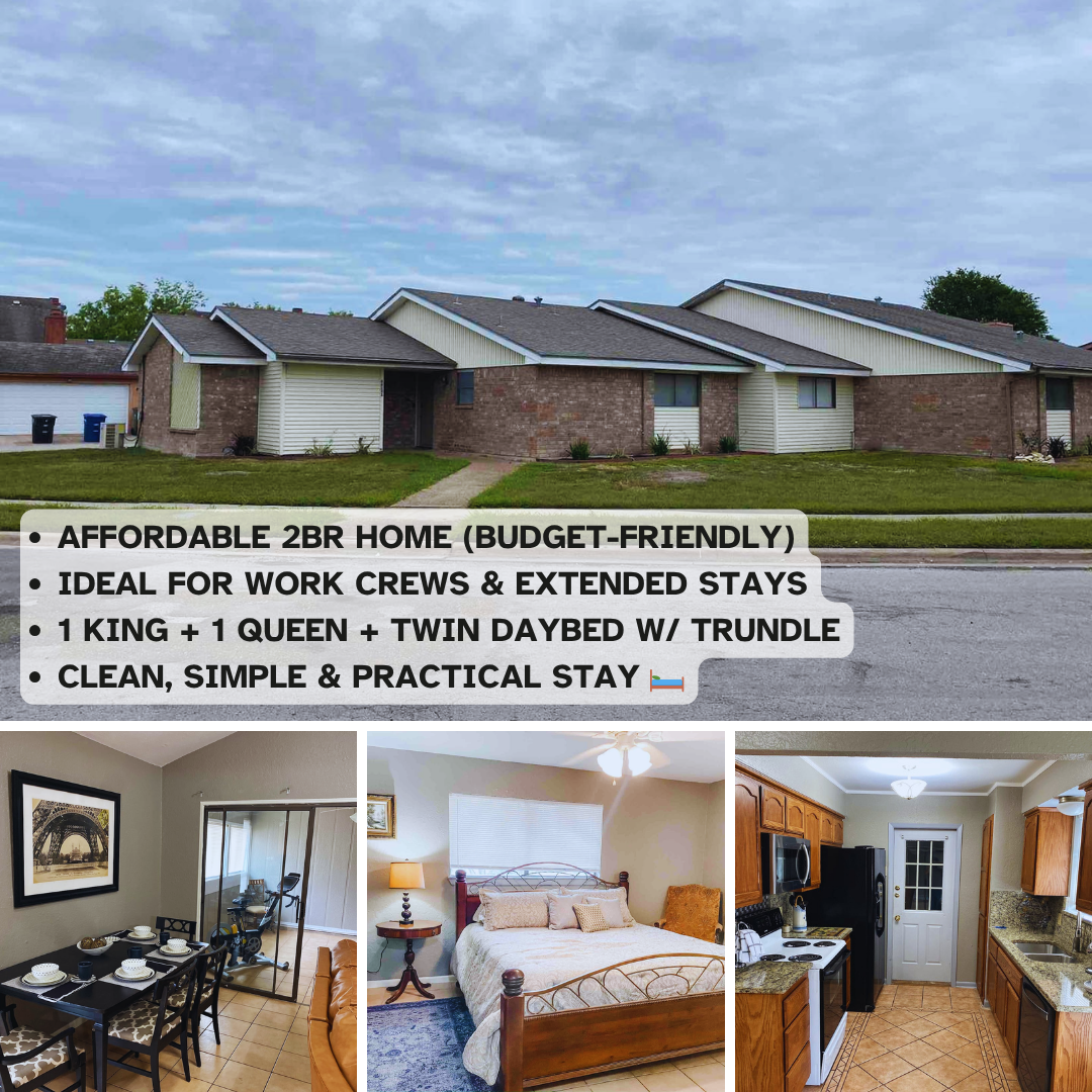 No Frills 2br Stay | Work Crews & Extd Stays - North Padre Island, TX