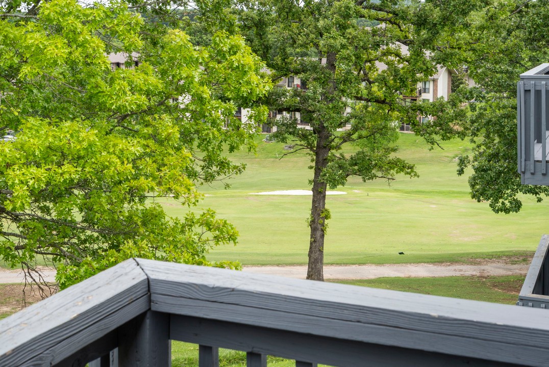Private patio overlooking the golf course